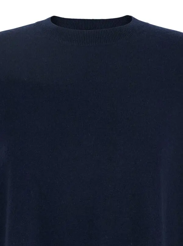 Max Mara Crewneck Long-sleeved Jumper - Blue