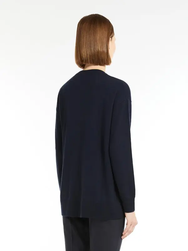 Max Mara Verona Crewneck Long-sleeved Jumper - Blue