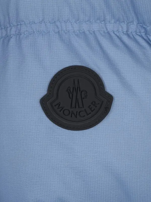 Moncler Masac Zip-up Short Puffer Jacket - Light Blue