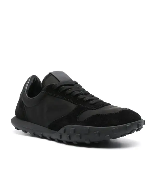 JIL SANDER Lace-up Almond Toe Sneakers - Black