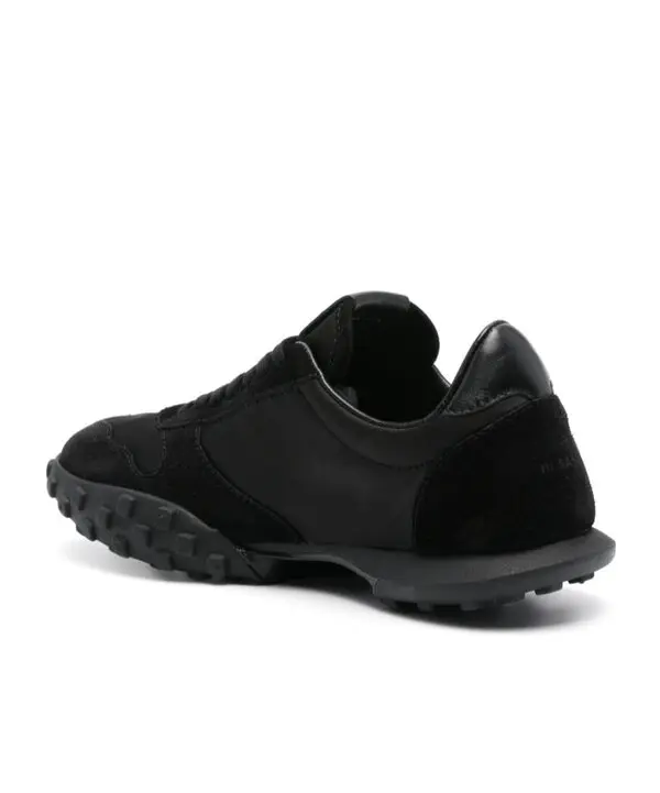 JIL SANDER Lace-up Almond Toe Sneakers - Black