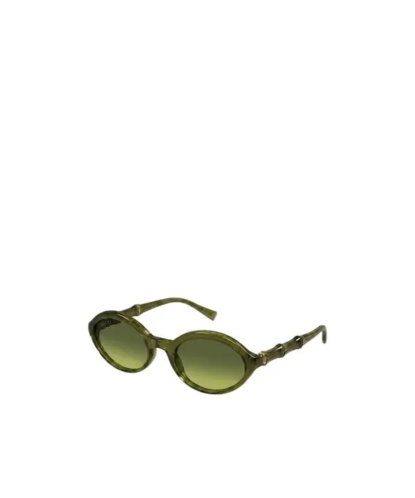 Gucci Oval Frame Sunglasses - Green
