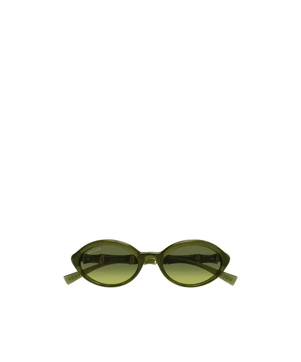 Gucci Oval Frame Sunglasses - Green