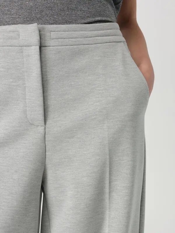 Patrizia Pepe Straight-leg Pleated Trousers - Gray