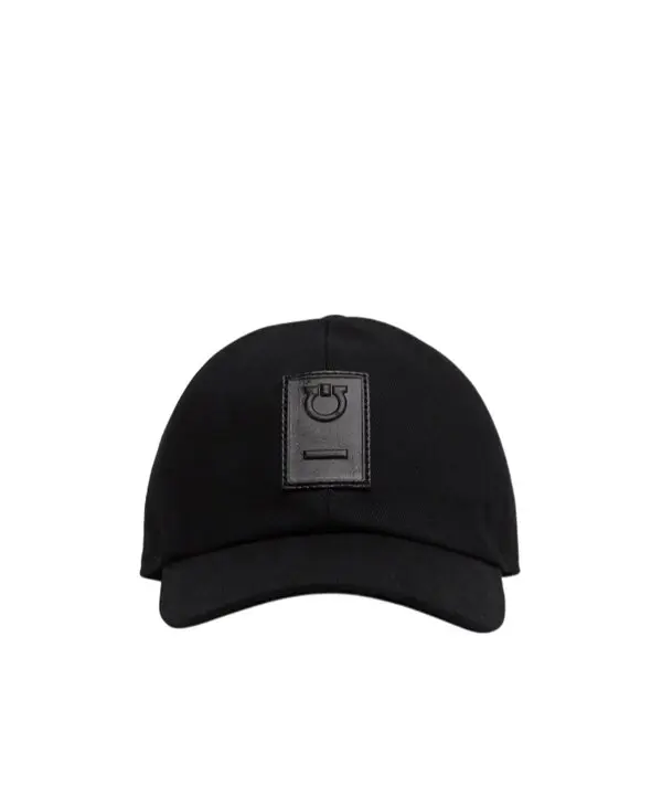 FERRAGAMO Gancini Baseball Cap - Black