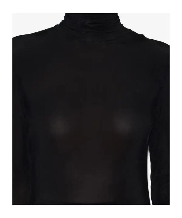 Isabel Marant Étoile Semi-sheer High-neck Long-sleeved Dress
