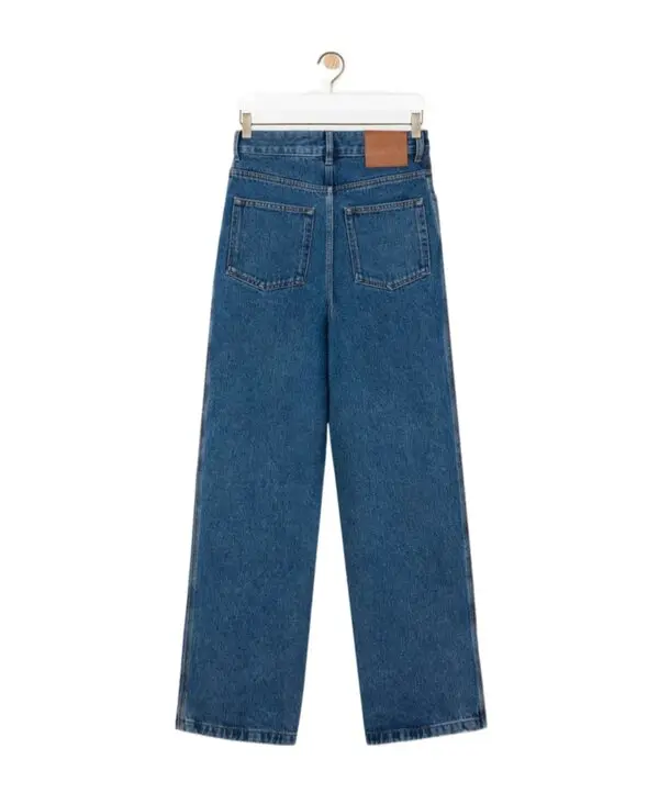 Loewe Anagram Embroidered Jeans - Blue