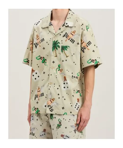 Palm Angels All-over Graphic Printed Bowling Shirt