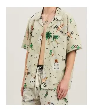 Palm Angels All-over Graphic Printed Bowling Shirt