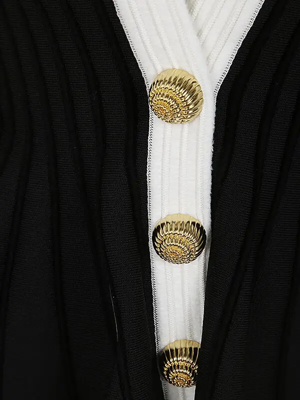 Balmain Button-detailed V-neck Jacket