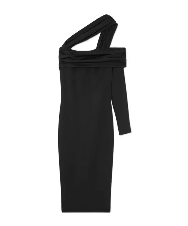 Versace One-shoulder Cut-out Dress