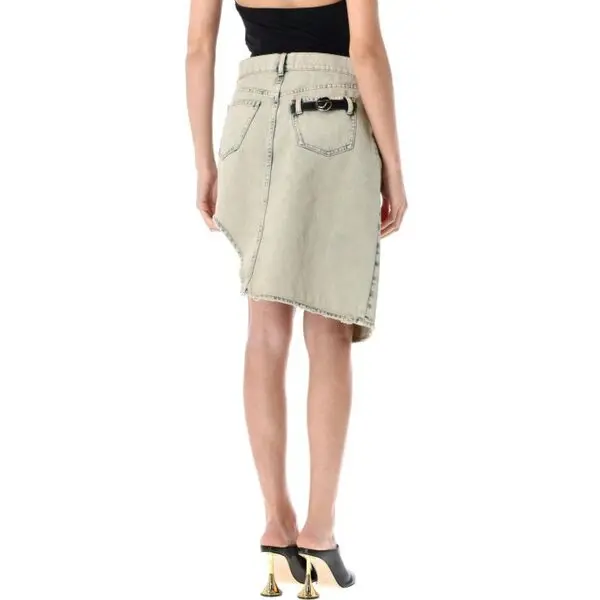 Coperni Asymmetrical Denim Skirt