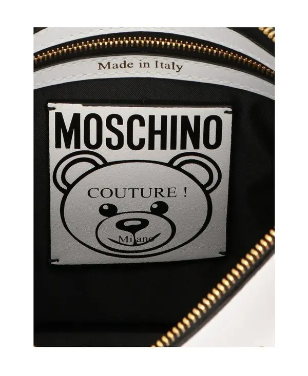 Moschino Teddy Bear Print Clutch Bag - White