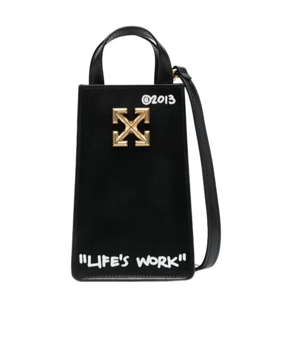 Off-White Jitney Crossbody Phone Bag - Black
