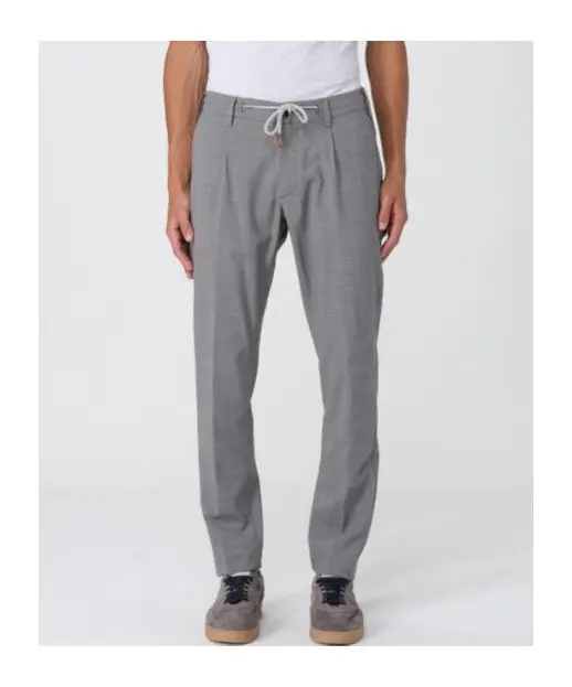 Eleventy Tapered Leg Drawstring Pants - Gray