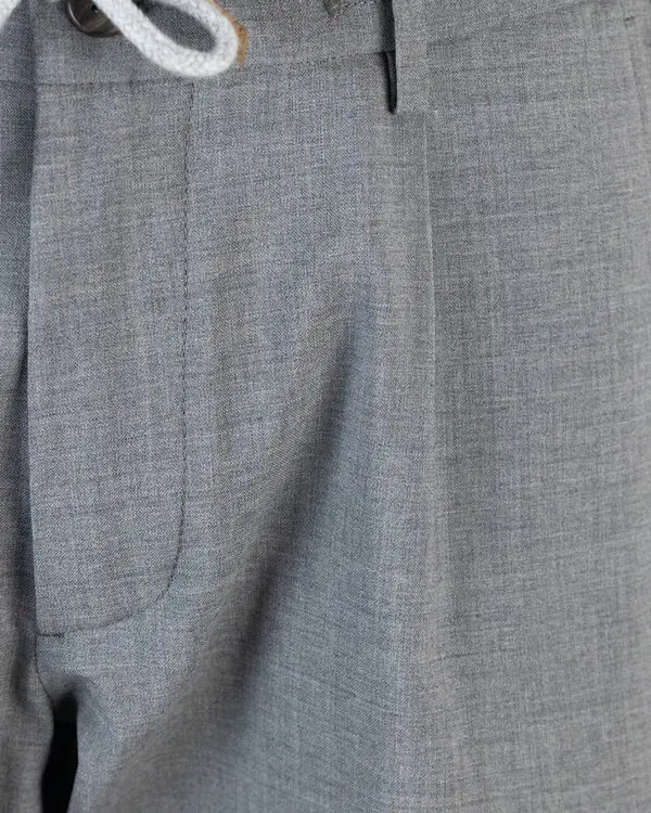 Eleventy Tapered Leg Drawstring Pants - Gray