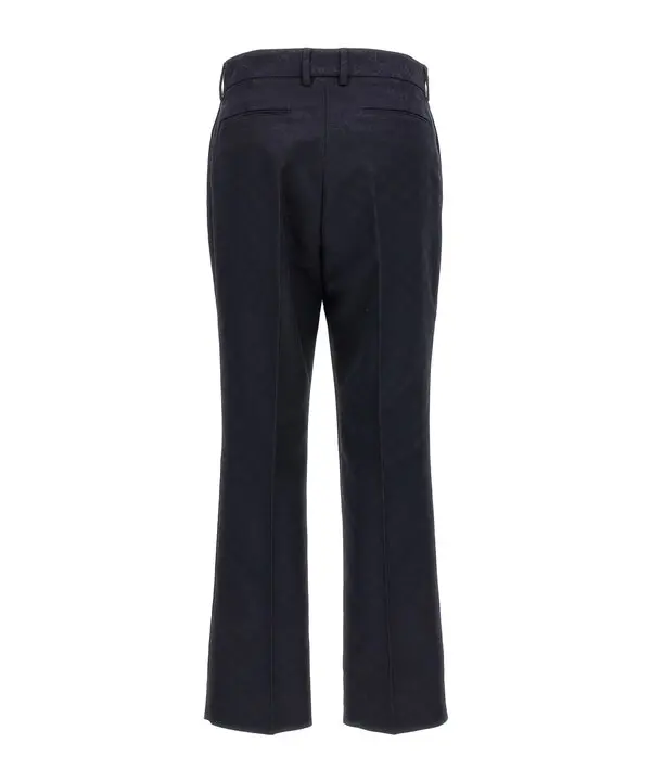 Gucci Gg Jacquard Mid-rise Trousers