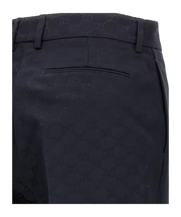 Gucci Gg Jacquard Mid-rise Trousers