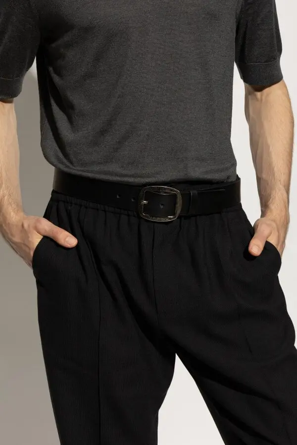 Dolce & Gabbana Logo Engraved Belt