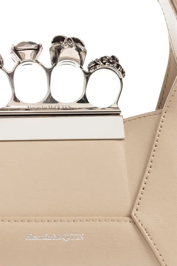 Alexander McQueen Jewelled Hobo Mini Tote Bag