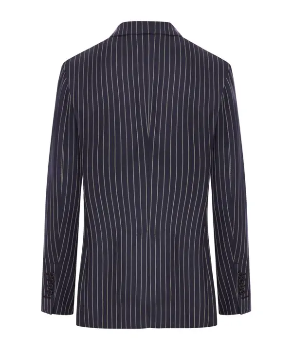 TOM FORD Pinstripe Single-breasted Blazer - Black
