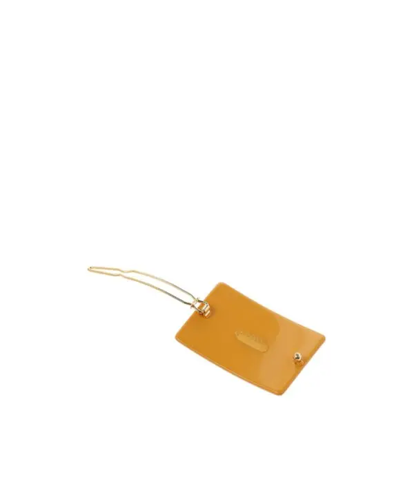 Fendi Rectangular Logo Barrette - Orange