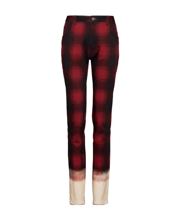 MAISON MARGIELA Pendleton Jacquard Label Skinny Jeans