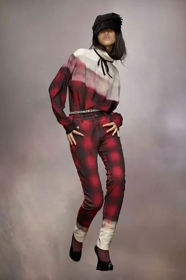 MAISON MARGIELA Pendleton Jacquard Label Skinny Jeans