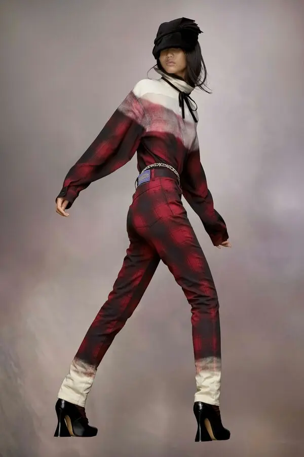 MAISON MARGIELA Pendleton Jacquard Label Skinny Jeans