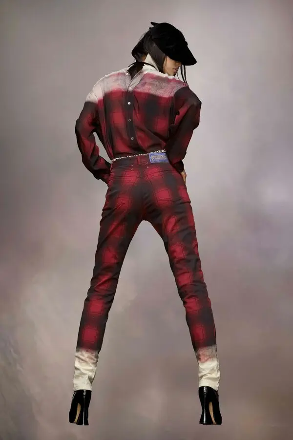MAISON MARGIELA Pendleton Jacquard Label Skinny Jeans