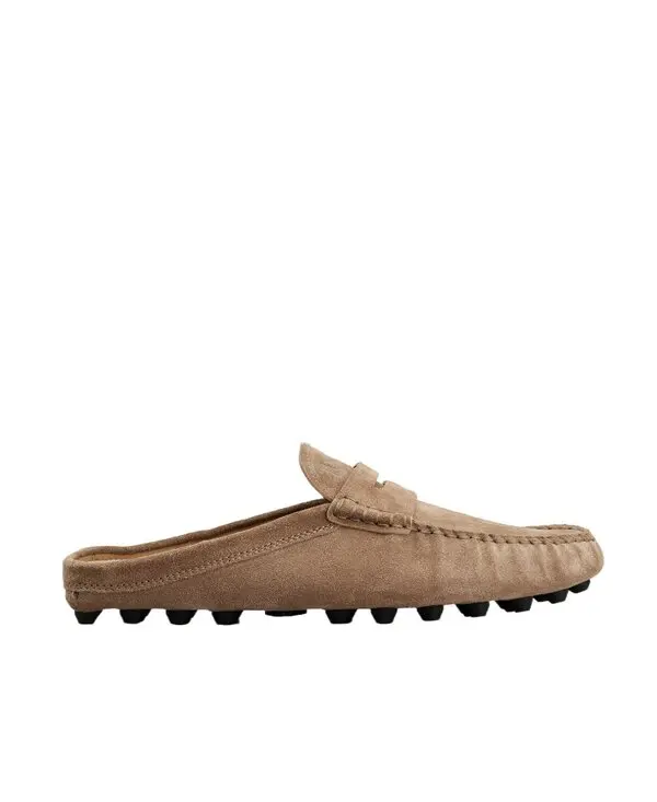 TOD'S Gommino Bubble Suede Mules - Brown