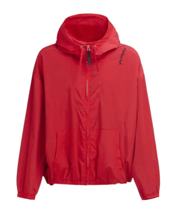 Marni Hooded Zip-up Jacket - Red