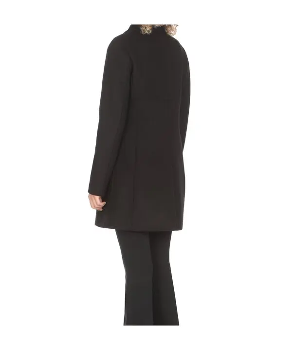 FAY Long Sleeved Coat With Button Closure And Patch Pockets