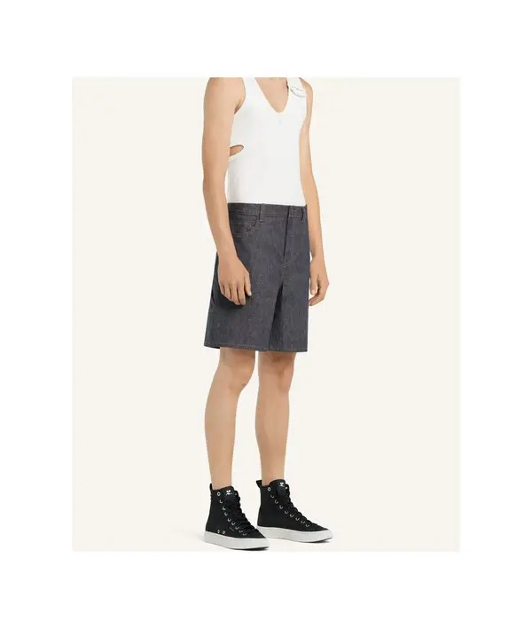 COURREGES Courrèges Hammer Twill Shorts - Dark Gray