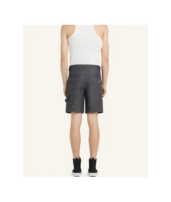 COURREGES Courrèges Hammer Twill Shorts - Dark Gray