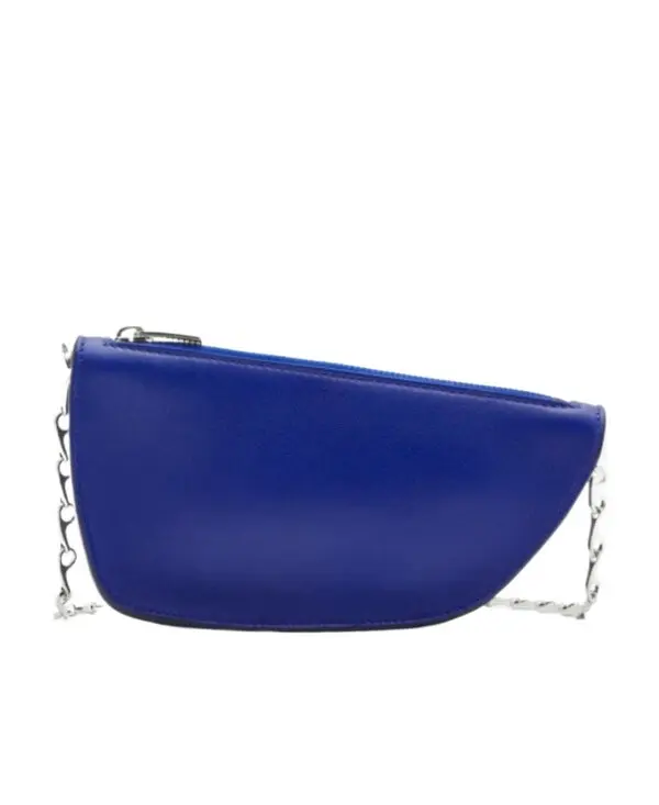 Burberry Micro Shield Sling Zipped Mini Shoulder Bag - Blue
