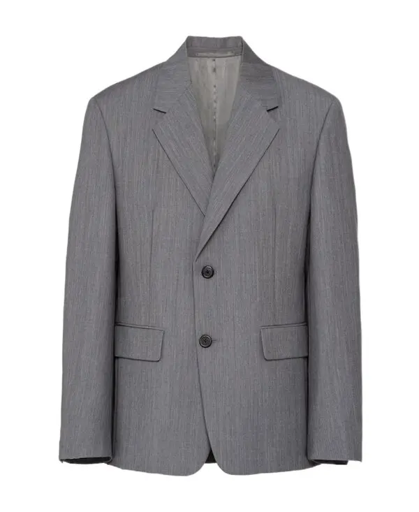Prada Buttoned Tailored Blazer