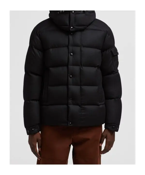 Moncler Vezere Padded Jacket With Hood - Black