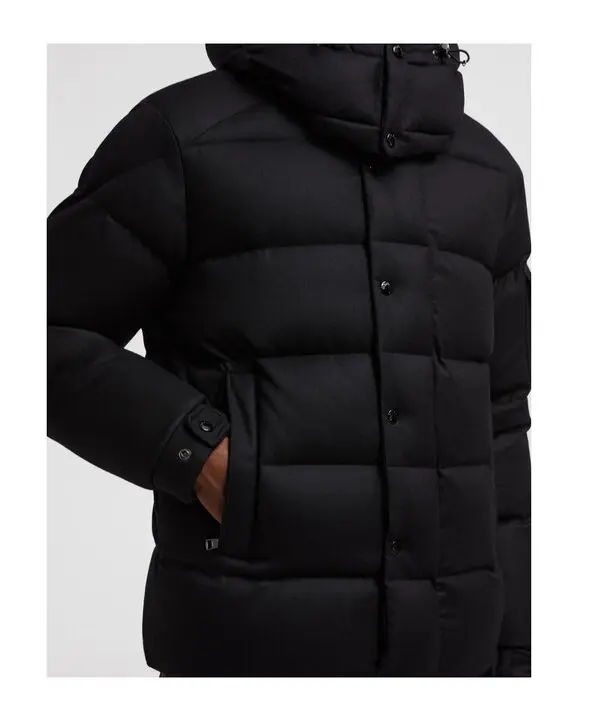 Moncler Vezere Padded Jacket With Hood - Black