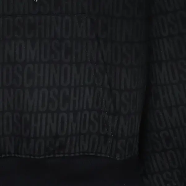 Moschino Monogrammed Hooded Long Sleeve Hoodie