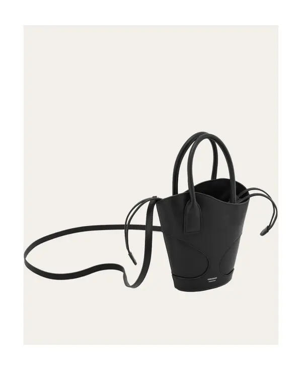 FERRAGAMO Cut-out Bucket Bag