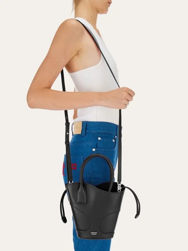 FERRAGAMO Cut-out Bucket Bag