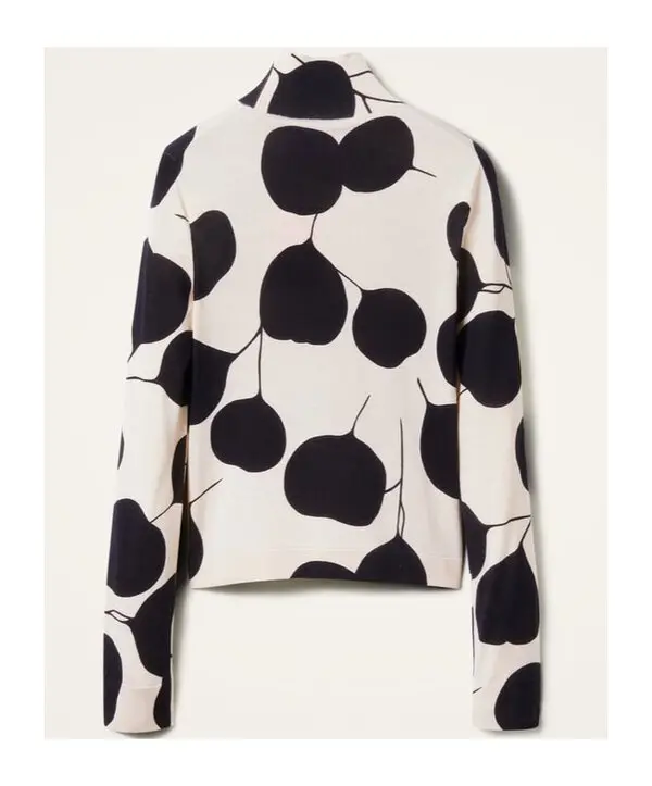 La DoubleJ Graphic Print Intarsia-knit Jumper - Black