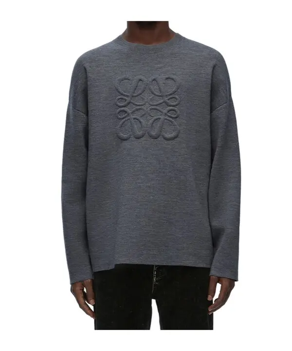 Loewe Anagram Embossed Crewneck Jumper