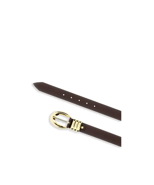 Federica Tosi Gold Buckle Belt - Black