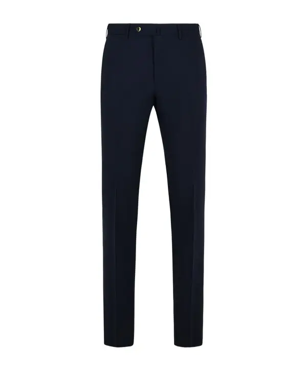 PT TORINO Slim Fit Wool Stretch Pants - Navy