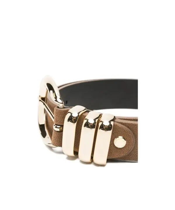 Federica Tosi Adjustable Waist Belt With Gold Buckle - Multicolor