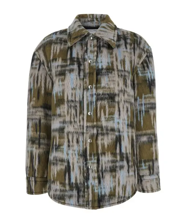 Bottega Veneta Checked Relaxed Fit Jacket