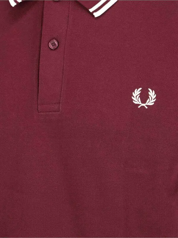 Comme Des Garçons X Fred Perry Logo-embroidered Polo Shirt - Red