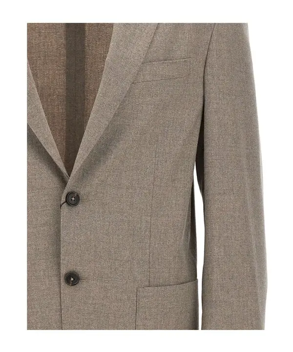 Corneliani Single-breasted Blazer - Grey